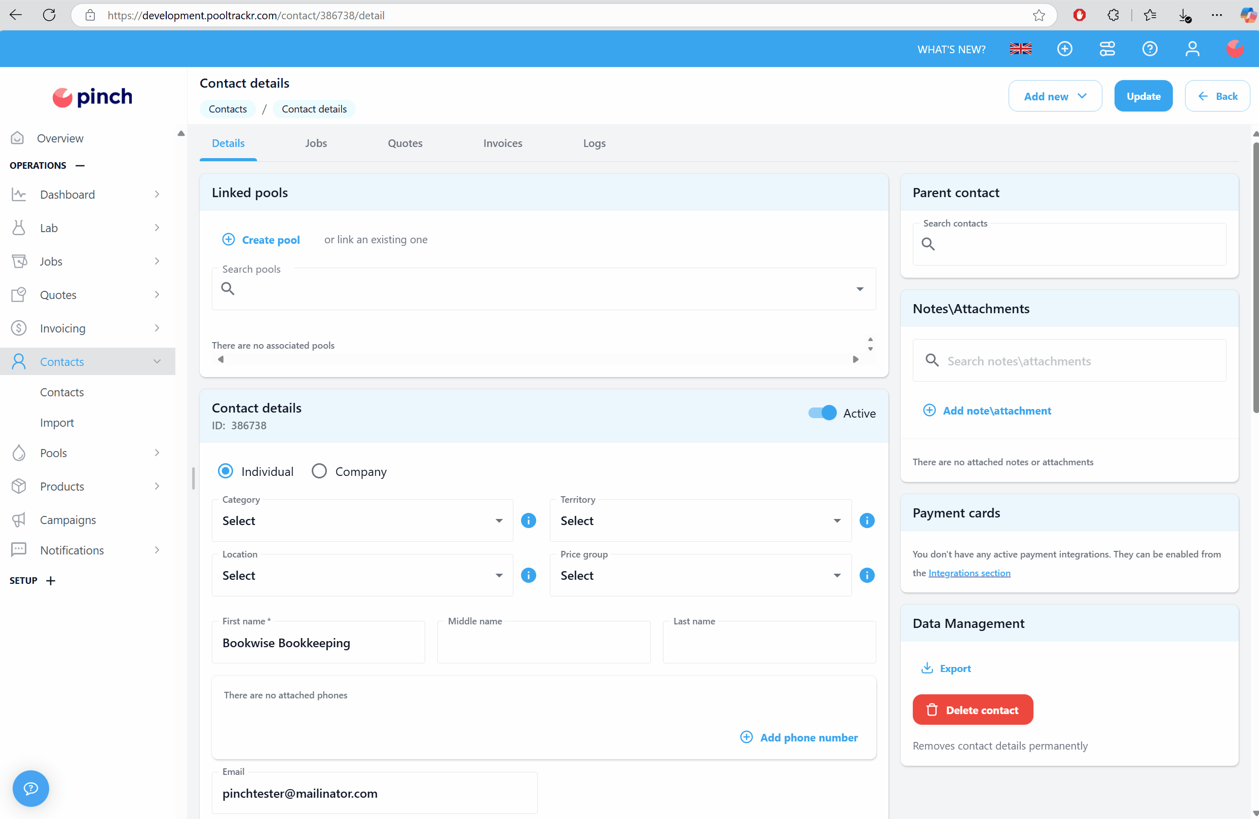 Pooltrackr Integration